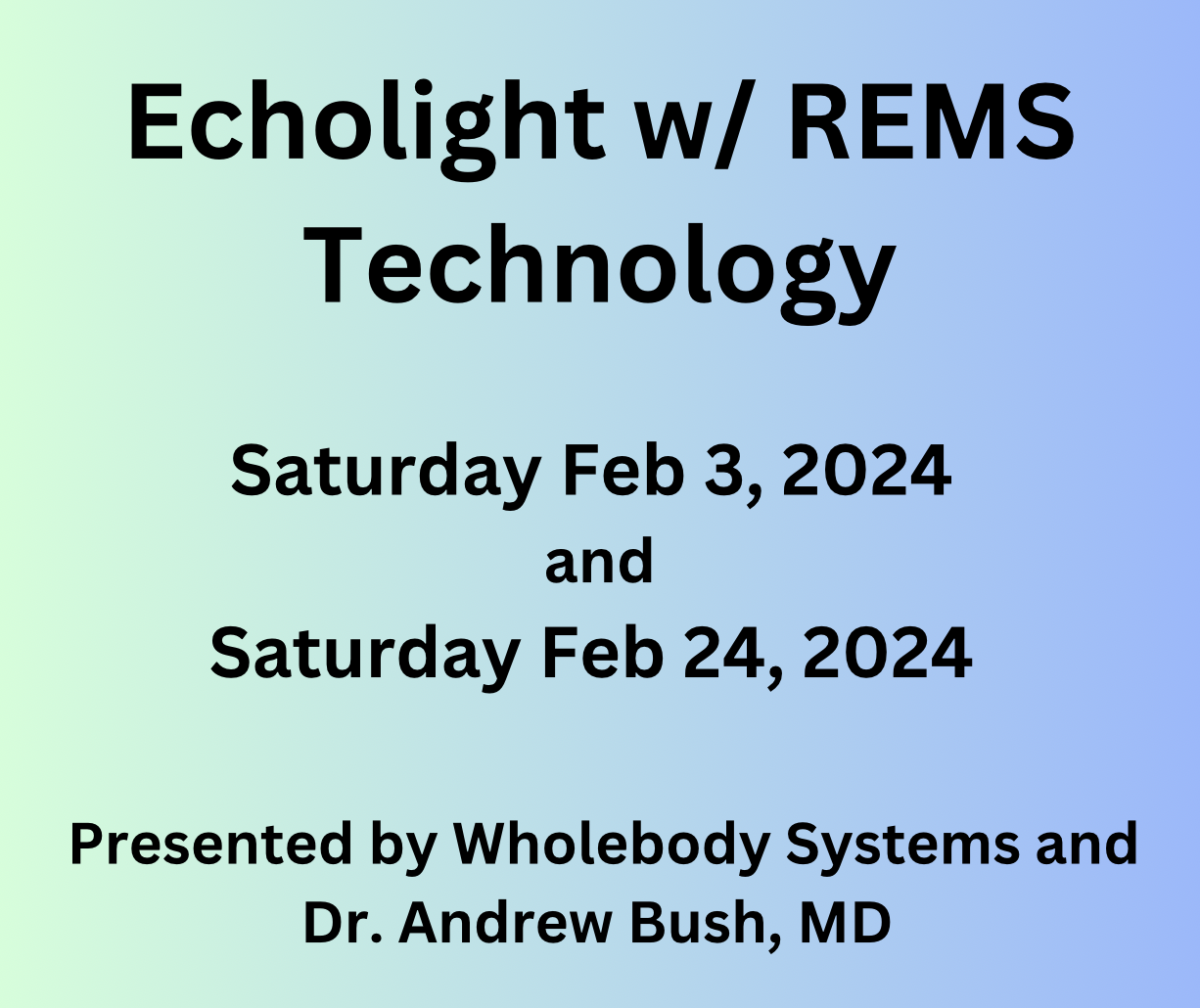 Echolight Event - Wholebody Systems